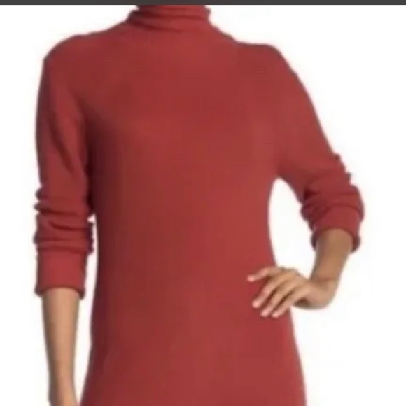 Abound Dresses Abound Ribbed Sweater Knit Turtleneck Midi Sweater
